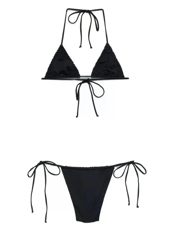 MC2 SAINT BARTH Nilly Triangle Bikini - Black