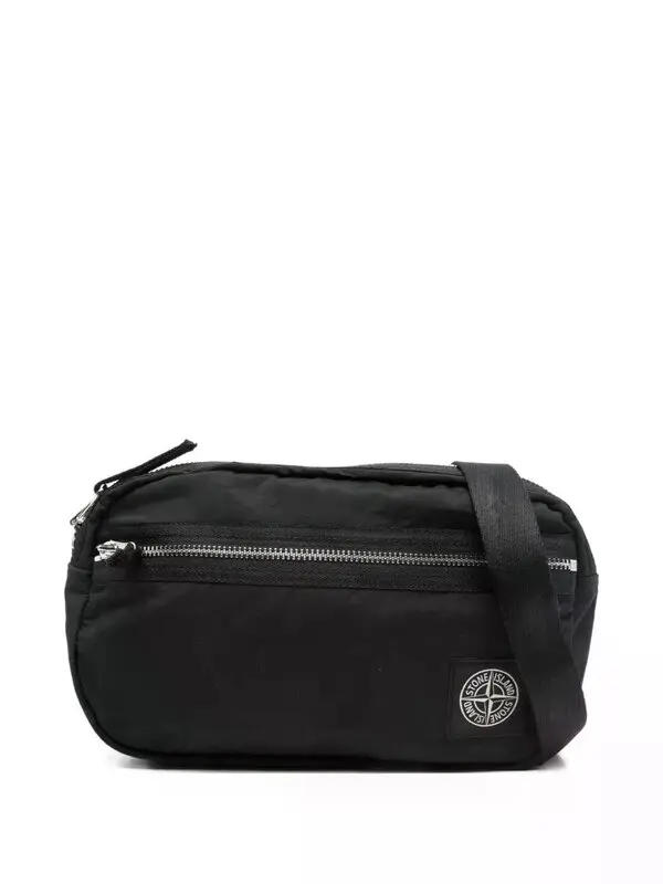 Stone Island Compass-patch Belt Bag - Black