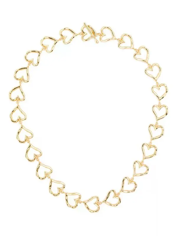 Maje Heart-motif Chain-link Necklace