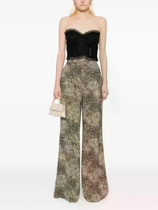 Elie Saab Printed Palazzo Pants