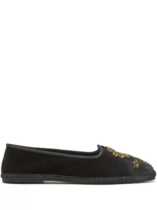 Malìparmi Bead-embellished Ballet Flats