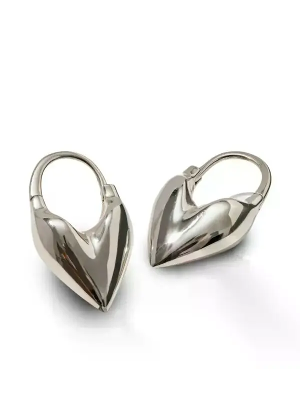 OTIUMBERG Heart-motif Hoop Earrings - Silver