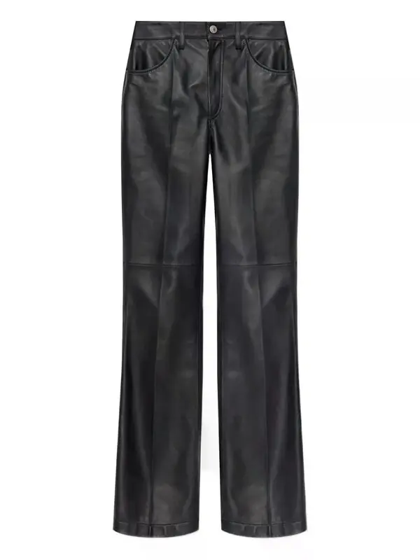 Attico Paneled Leather Trousers