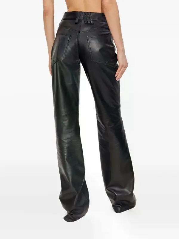 Attico Paneled Leather Trousers