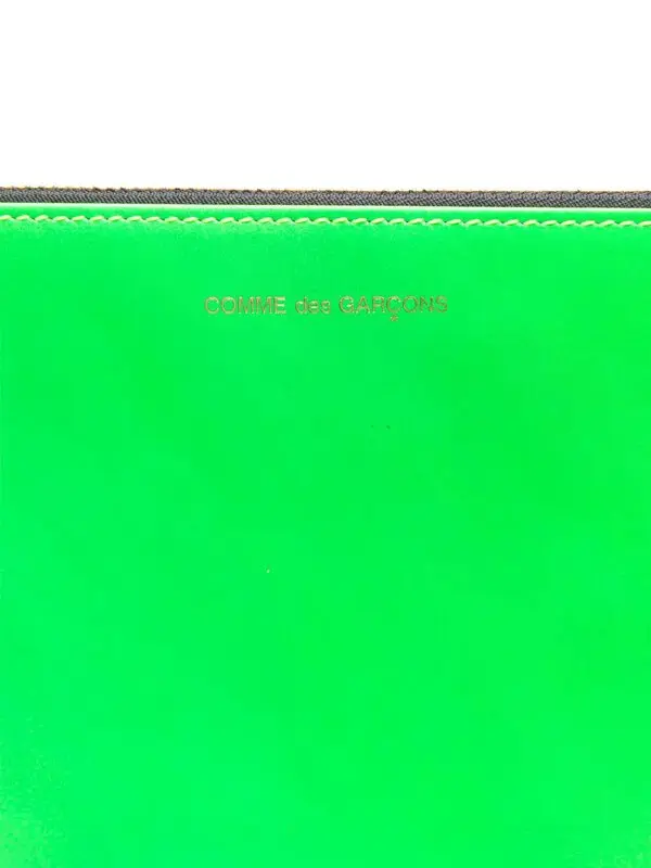 Comme Des Garçons Logo-print Clutch - Blue
