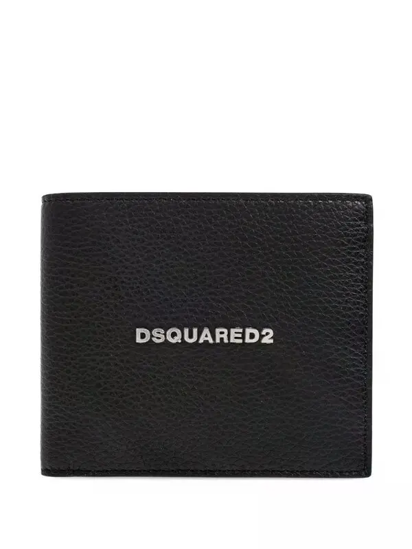 Dsquared2 Logo-plaque Leather Wallet - Black