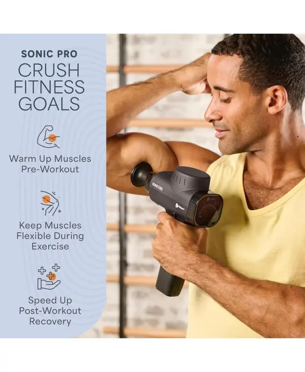 LIFEPRO Sonic Pro Percussion Massage Gun - Black