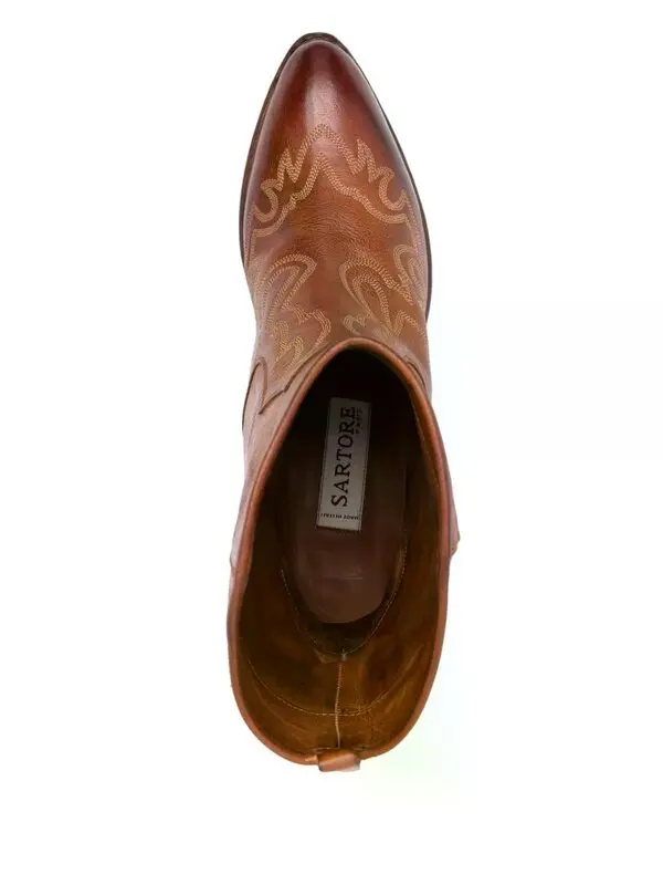 Sartore Leather Cowboy Boots
