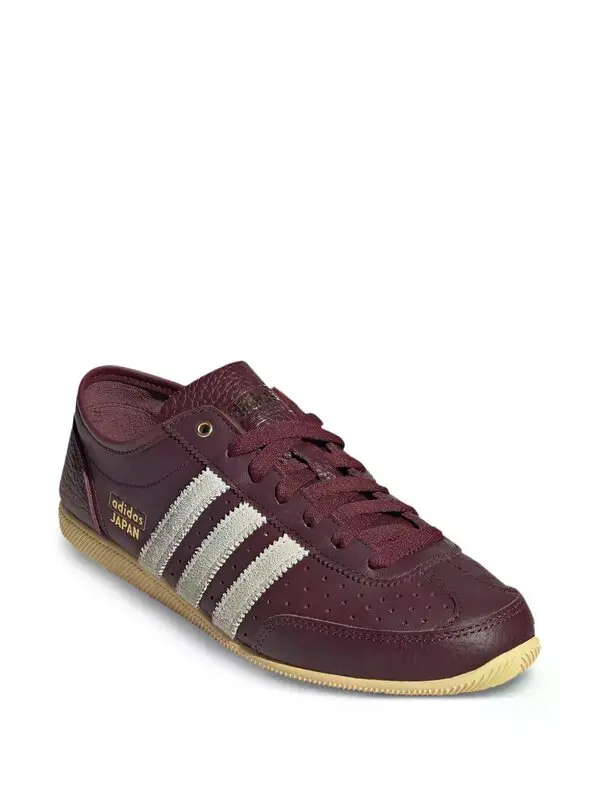 Adidas Japan Decon Three-stripe Leather Sneakers - Red