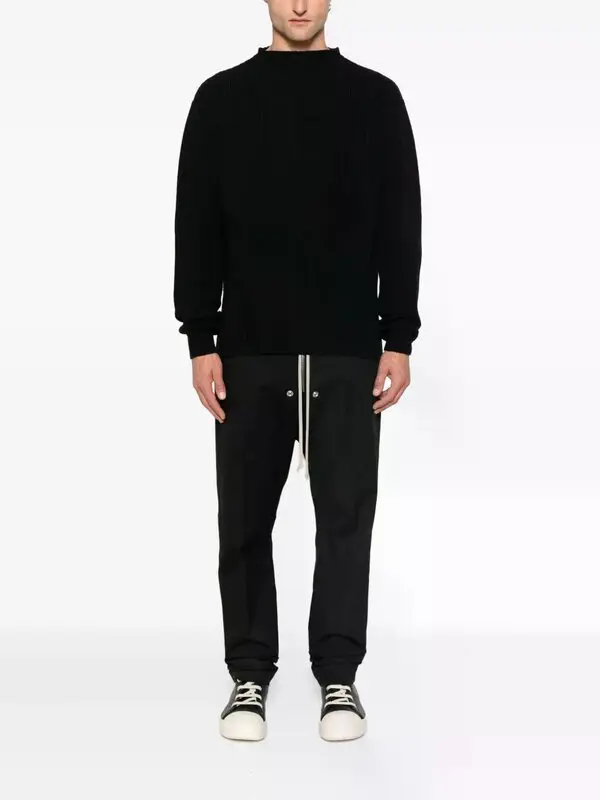 Rick Owens Mock Neck Long Sleeve Sweater