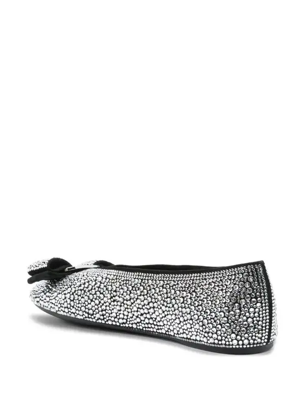 FERRAGAMO Crystal-embellished Ballet Flats