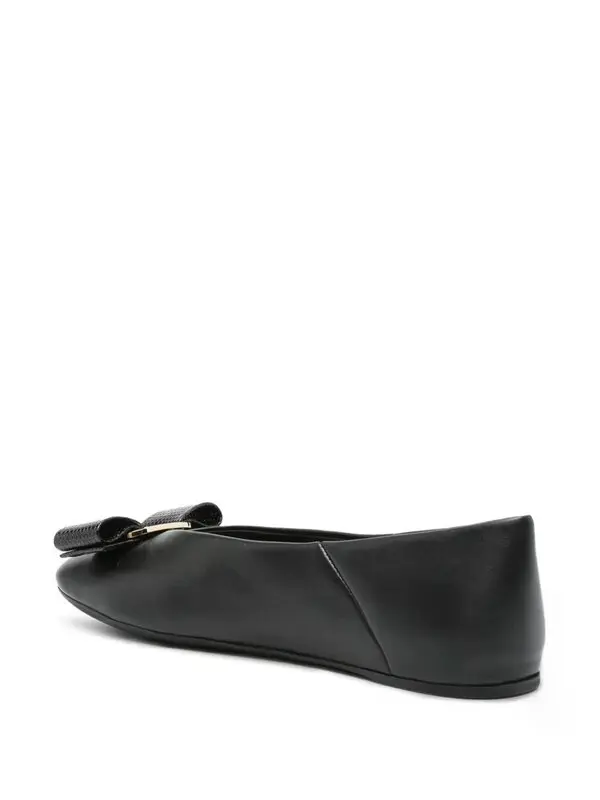 FERRAGAMO Vara Bow Leather Ballet Flats