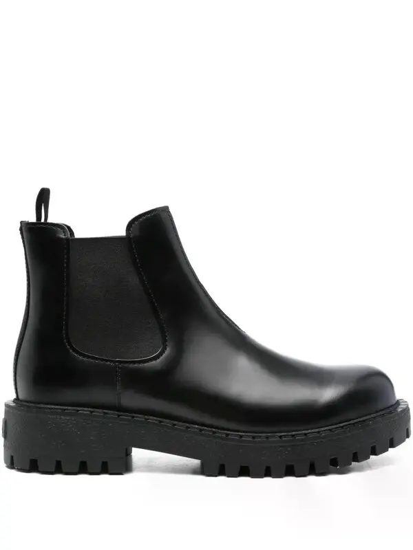 Prada 45mm Leather Chelsea Boots
