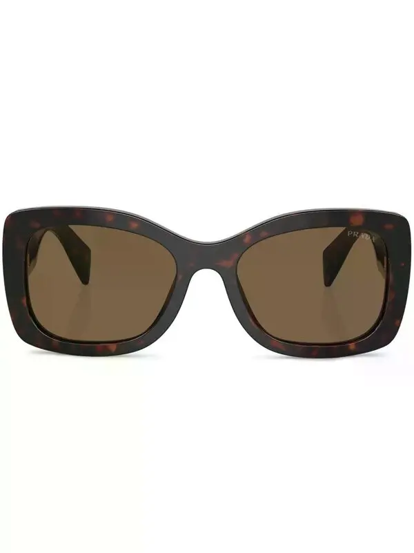 Prada Oversized Frame Sunglasses - Brown