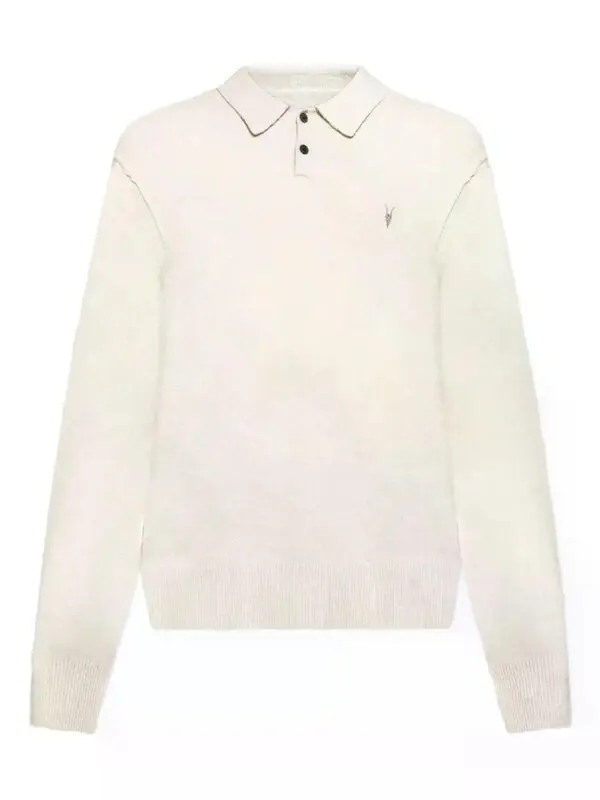 ALLSAINTS Embroidered Polo Shirt