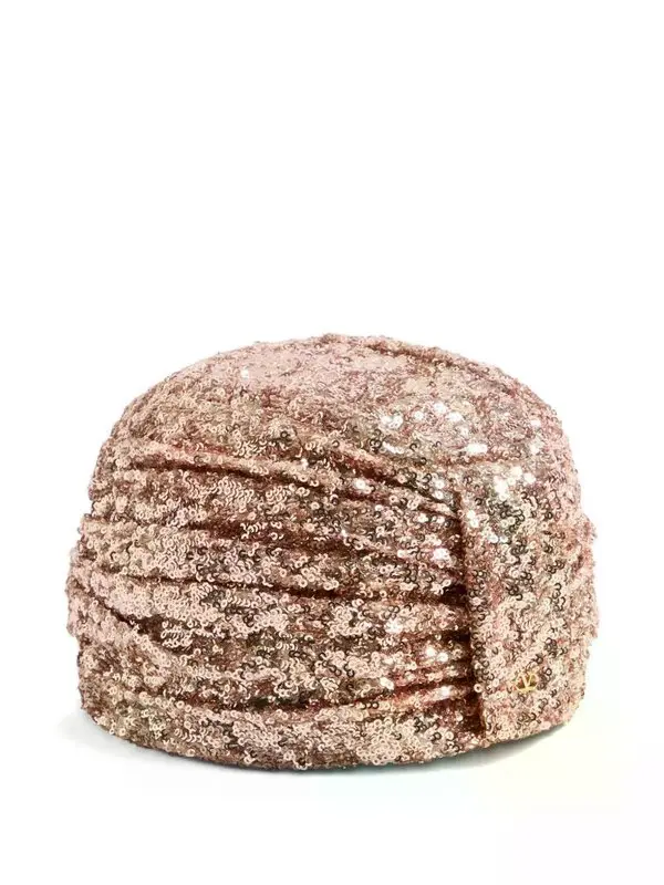 Valentino Garavani Sequin Embellished Hat - Neutrals
