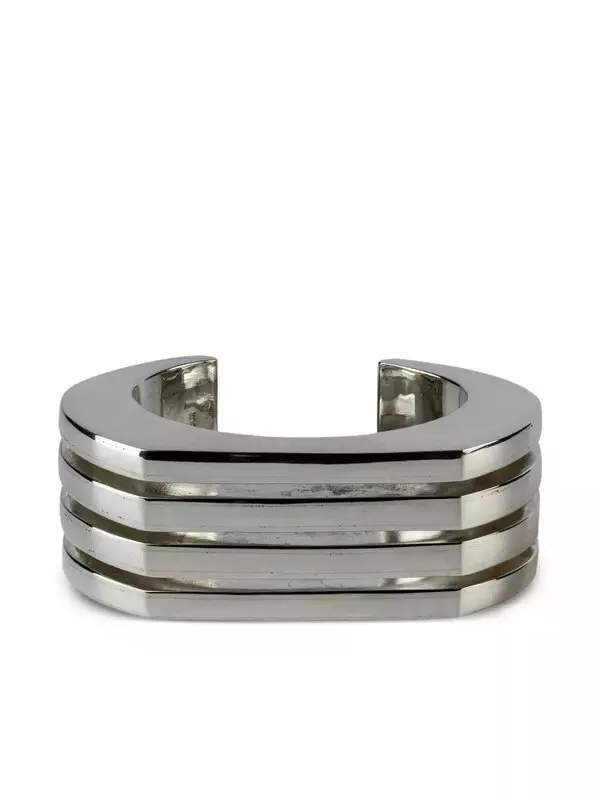 PARTS OF FOUR Sterling Crescent Plane Bracelet - Silver