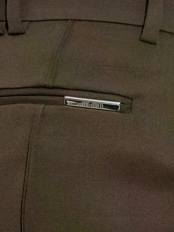 Attico High-waist Wool Trousers