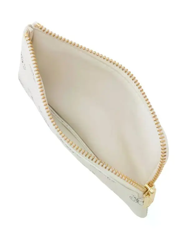 Undercover Teddy-print Zip-around Purse - White