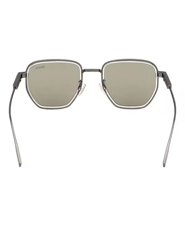 Zegna Square-frame Sunglasses