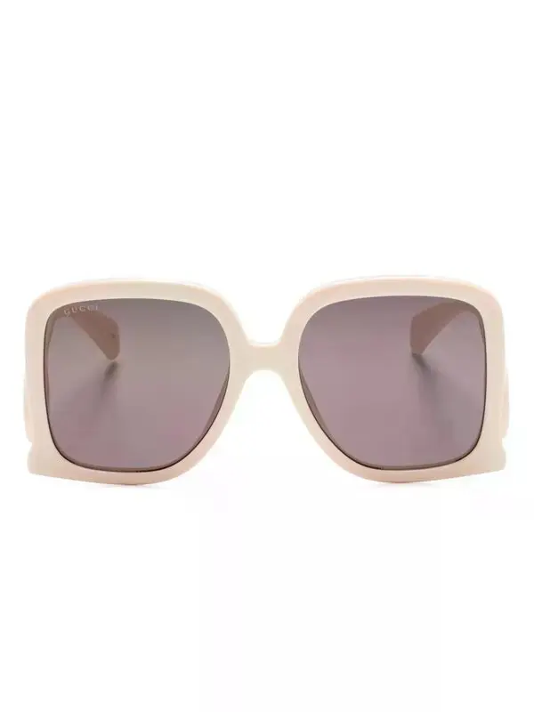 Gucci Oversized Frame Sunglasses - Neutrals