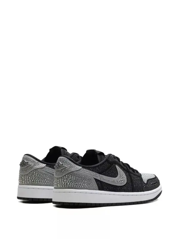 JORDAN Air 1 Retro Low Og Swarovski Stealth Sneakers - Grey