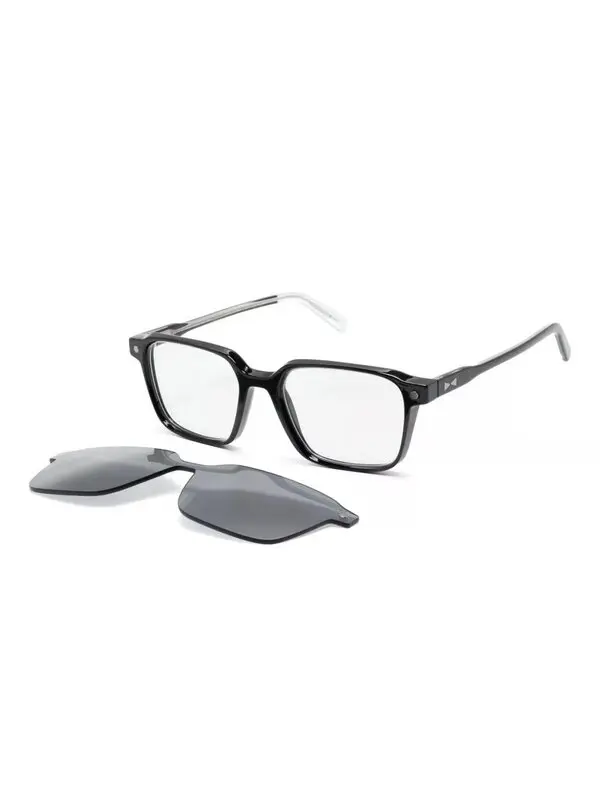 SNOB Square Frame Clip-on Glasses