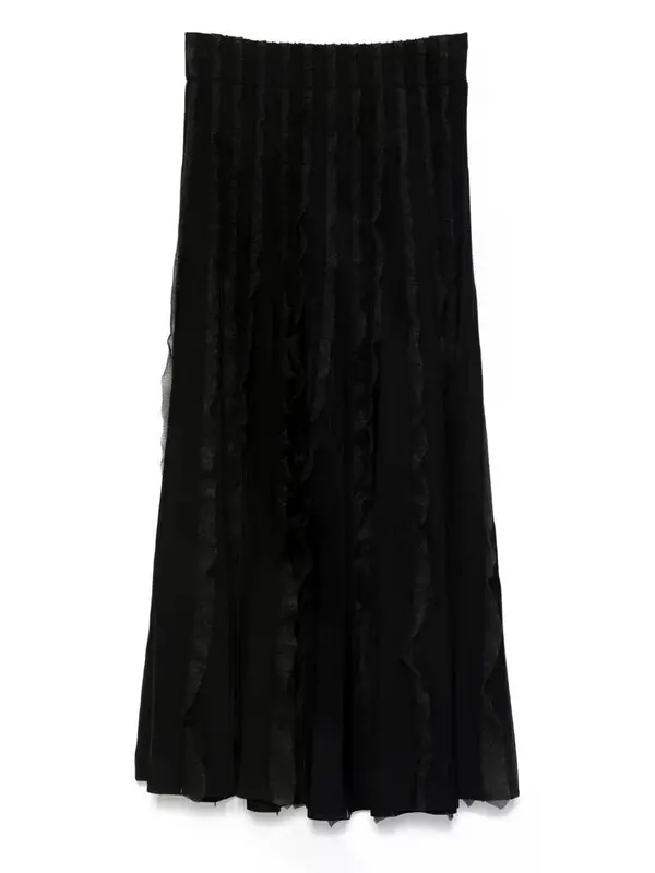 Emporio Armani Ruffled Midi Skirt