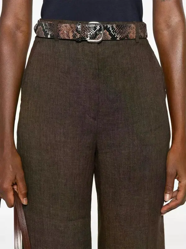 Max Mara Linen High-waisted Trousers