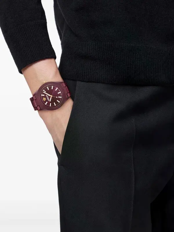 Versace Dome 42mm Bracelet Watch - Red