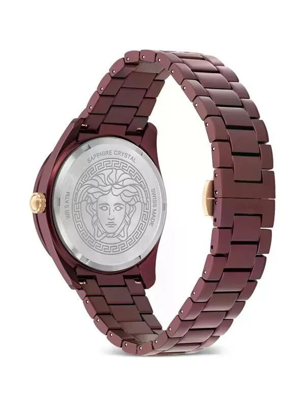 Versace Dome 42mm Bracelet Watch - Red