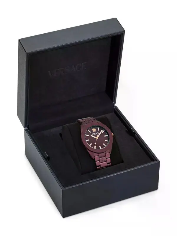 Versace Dome 42mm Bracelet Watch - Red
