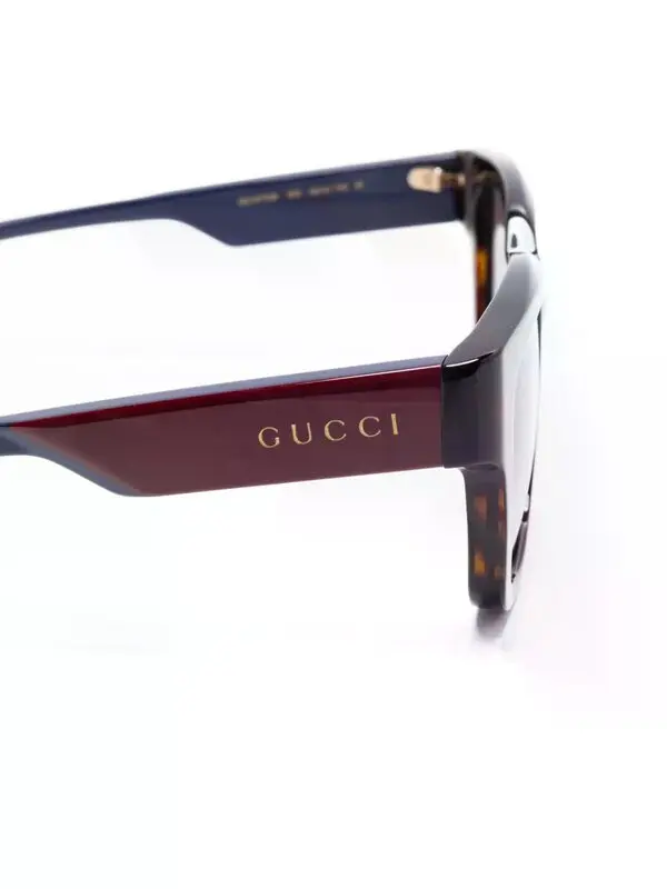 Gucci Square-frame Sunglasses - Brown