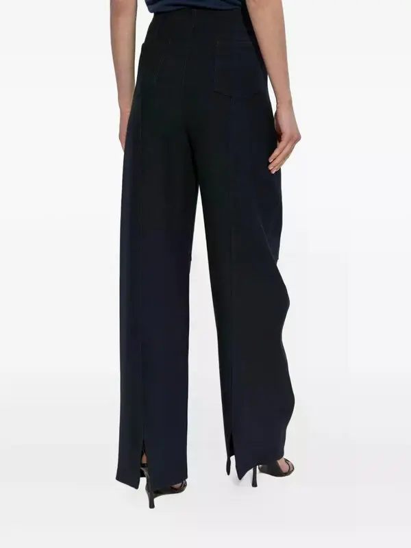 Etro Straight Leg High-waisted Zip-pocket Trousers