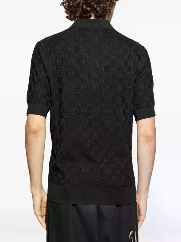 Dolce & Gabbana Dg-patterned Polo Top