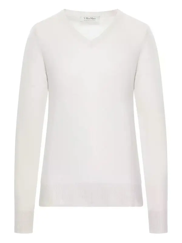 Max Mara Long-sleeve V-neck Sweater