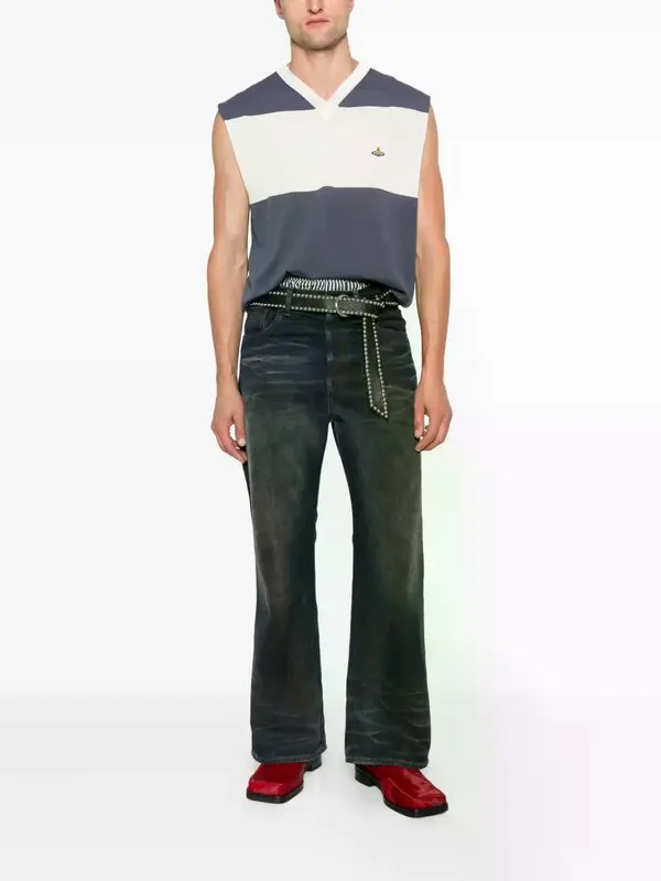 VIVIENNE WESTWOOD V-neck Striped Vest