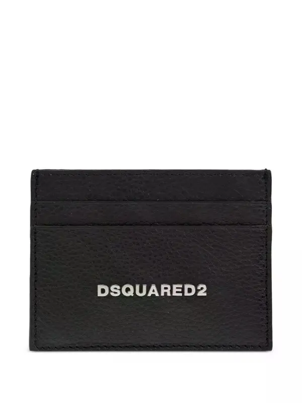 Dsquared2 Logo-plaque Leather Cardholder - Black