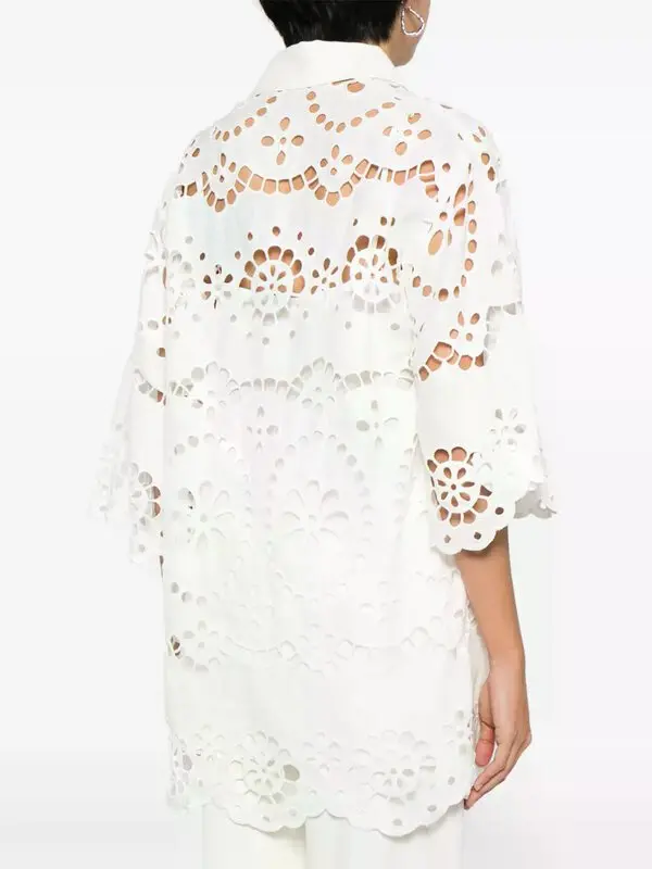 Zimmermann Floral-embroidered Blouse
