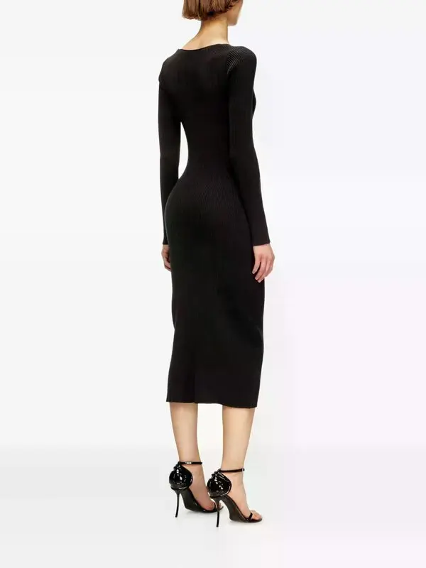 DIESEL® M-melti-ls Midi Day Dress - Black