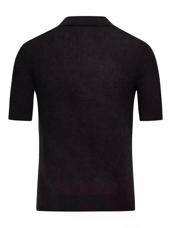 Max Mara Ribbed V-neck T-shirt