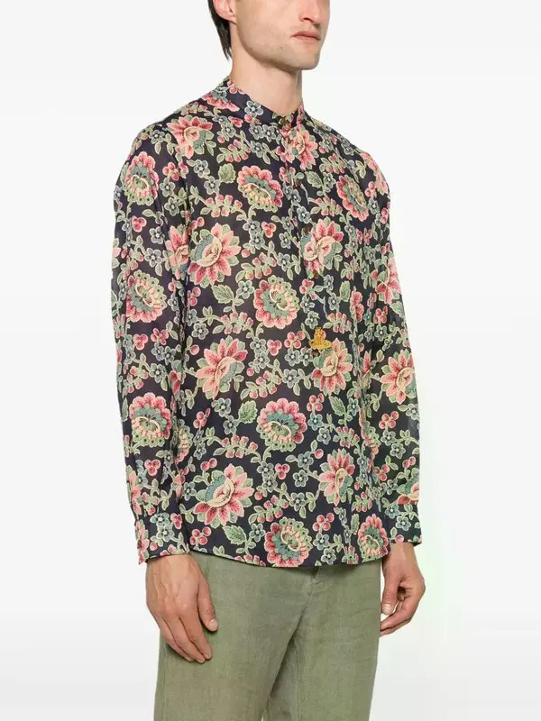 VIVIENNE WESTWOOD Floral-print Shirt - Blue