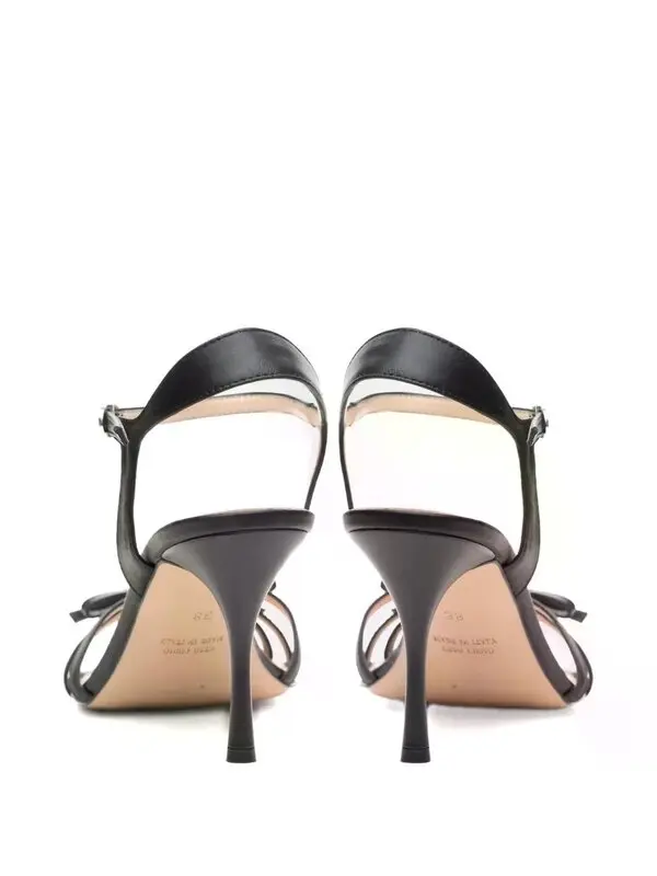 POCHE PARIS Bow-detail Stiletto Sandals