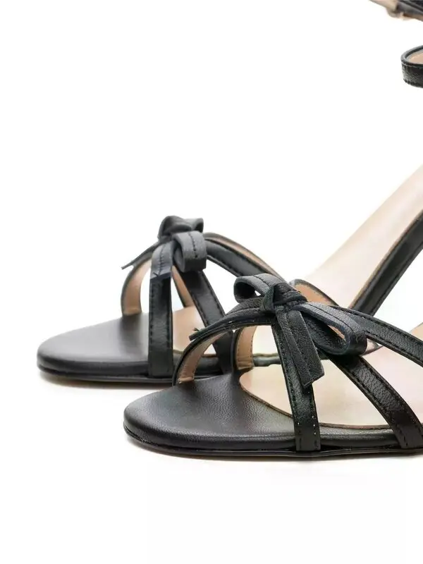 POCHE PARIS Bow-detail Stiletto Sandals