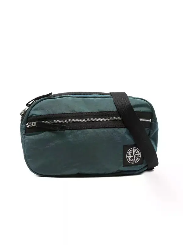 Stone Island Compass-patch Belt Bag - Blue