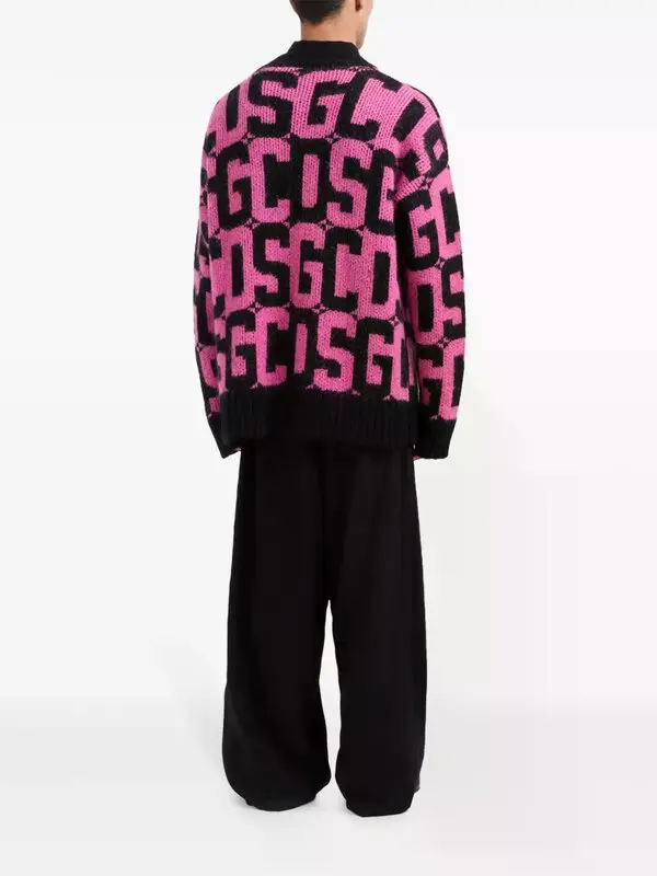 Gcds Monogram-pattern Cardigan