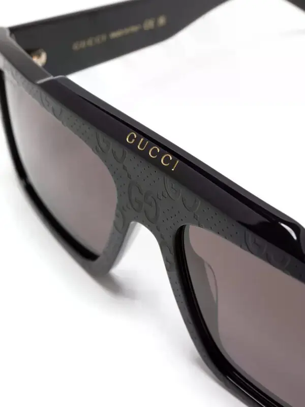 Gucci Guccissima Square-frame Sunglasses