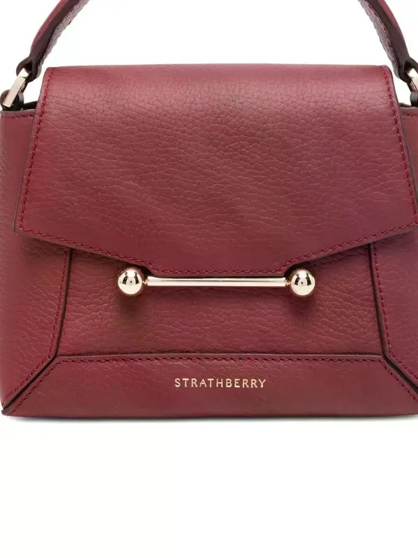 Strathberry Mosaic Leather Tote Bag - Red