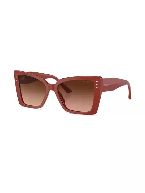 JIMMY CHOO Rectangle-frame Sunglasses
