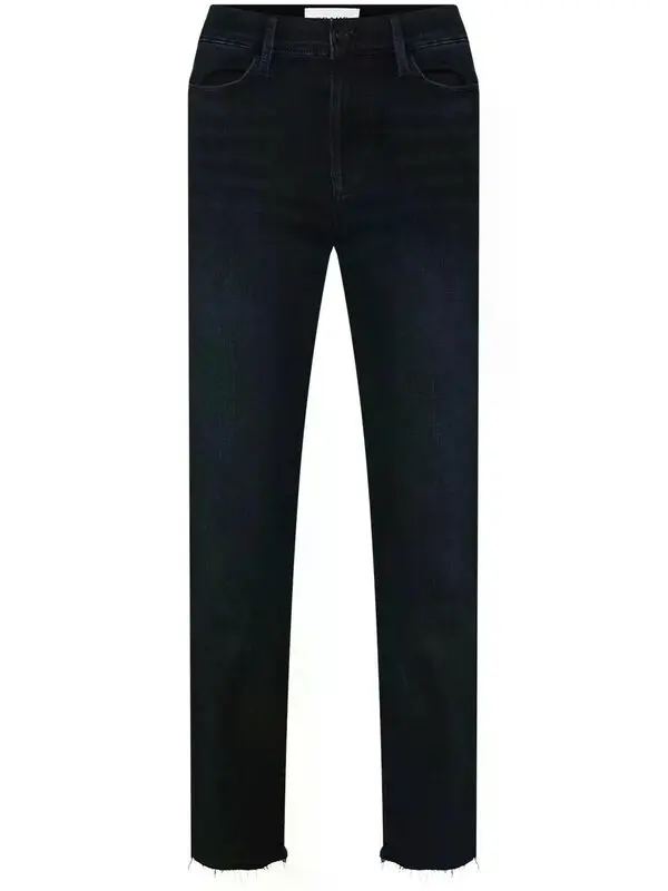FRAME Cropped Straight-leg Jeans